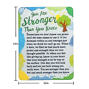 Blue Mountain Arts Encouragement Magnet with Easel Back—Thinking of You Gift for a Friend or Loved One Going Through a Hard Time, 4.9 x 3.6 Inches (You Are Stronger Than You Know)