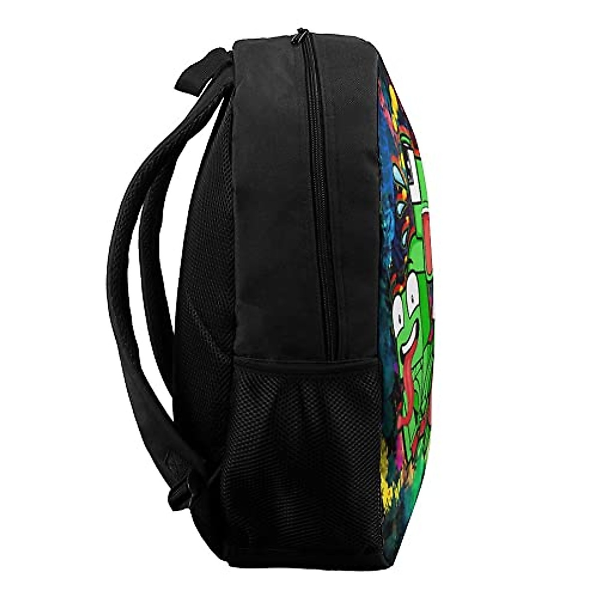 3D Printed Game Backpack Cartoon Adjustable Shoulder Strap Daypack Hiking Camping Laptop Backpack With Pencil Case Style-2, 17 Inch