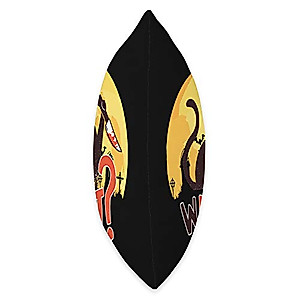 Halloween Murder Cat What Murder Cat Holding a Knife with Blood in it Throw Pillow, 16x16, Multicolor