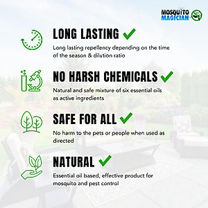 Mosquito Magician Hose Sprayer with 1 Gallon Mosquito Killer and Repellent Concentrate