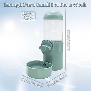 Hamiledyi Rabbit Automatic Water Dispenser Hanging Bunny Water Bottle Pet Water Bowl for Rabbit Chinchilla Guinea Pig Ferret Dog Cat(Automatic Water Dispenser)