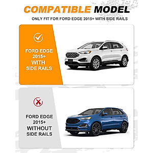 Snailfly Adjustable Cross Bars Roof Rack Luggage Carrier Fit for Ford Edge 2015-2024