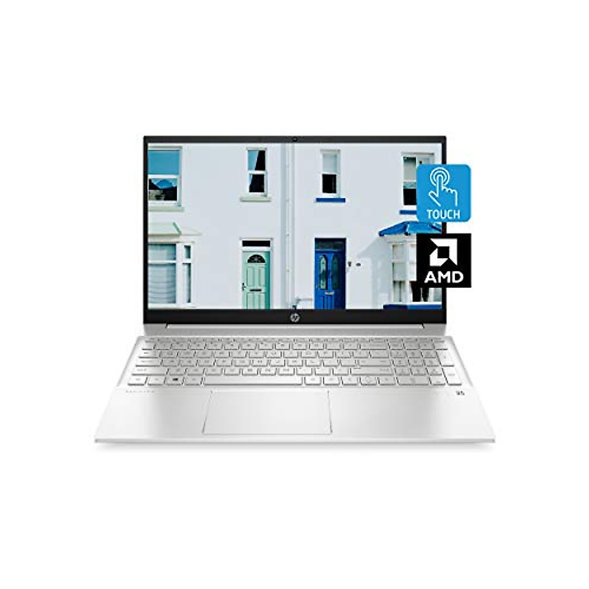 HP Pavilion 15 Laptop, AMD Ryzen 5 4500U Processor, 8 GB RAM, 512 GB SSD Storage, 15.6-inch HD Touchscreen, Windows 10 Home, Micro-Edge Display, Backlit Keyboard (15-eh0010nr, 2020)