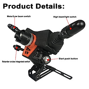 [Upgrade 2021 Version] DIY Racing Simulator Steering Wheel Turn Signal Wiper Lever Switch For Logitech G27/G29/ Thrustmaster T300/T300 RS GT,only for PC (For G920/G923 Basic Modification Kit)