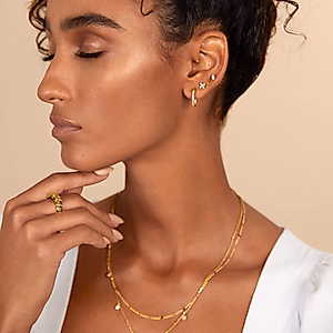 PAVOI Rhodium Plated Solid 925 Sterling Silver Post Cubic Zirconia Flat Back Earrings for Women | Marquise Cartilage Earring | Helix Piercing Jewelry | Small Stud Earrings