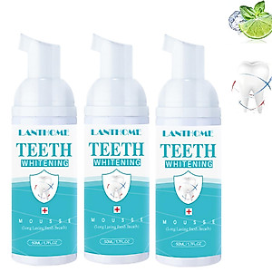 3PCs Teeth Whitening Mouthwash, Calculus Removal, Healing Mouth Ulcers, Eliminating Bad Breath, Prevents and Treats Cavities,Tooth Regeneration(50ml)