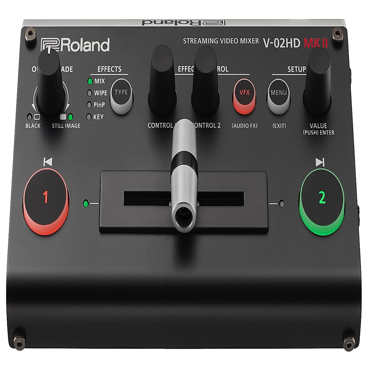 Roland V-02HD MK II – Streaming Video Mixer – The World’s Easiest Two-Camera Livestreaming Solution. Ideal for Online Teachers, Gamers, Worship and All Other Content Makers
