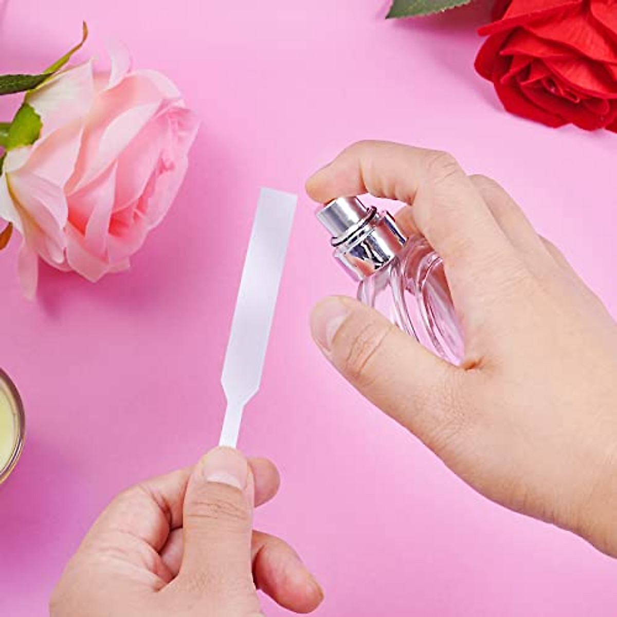 400Pcs Perfume Test Strips Paper Perfume Testing Strips Disposable Perfume Test Paper White Perfume Test Strips Essential Oils Test Card for Perfume Fragrances Scents Testing