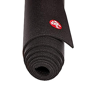 Manduka PRO Lite Yoga Mat - Lightweight For Women and Men, Non Slip, Cushion for Joint Support and Stability, 4.7mm Thick, 71 Inch (180cm), Black