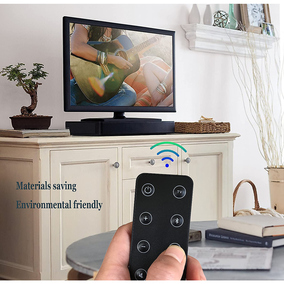 Replacement Remote Control for Bose Solo 5 10 Sound Bar Soundbar Series 2 ii; Solo 15 Series II 732522 418775 431974 TV Speaker Bluetooth