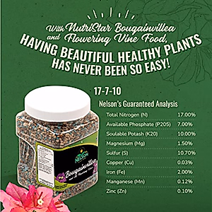 Nelson Plant Food - Bougainvillea Fertilizer - Outdoor and Indoor Plant Fertilizer - All Purpose Plant Food for Vines - Easy Use Granular Fertilizer (2 lb)