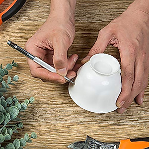 IMT Tungsten Carbide Tip Scriber 2 Pack, Aluminium Etching Engraving Pen with Clip and Magnet for Glass/Ceramics/Metal Sheet, Extra 2 Free Replacement Marking Tip