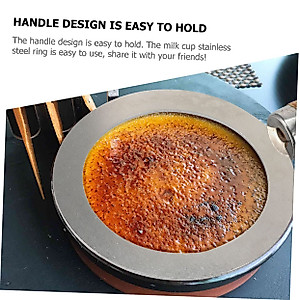 SHOWERORO 2pcs Milk Tea Baking Rings Espresso Stainless Steel Coffee Cup Espresso Tool Baking Cup Rim Ramekin Cup Tool Seal Ring Gasket Cup Rim Cover Gasket for Cup Rim Baking Cup Ring