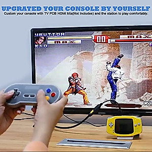 HISPEEDIDO 2 in 1HDMI Dock Kits Station Compatible with GBA, Type-C Power Supply Adapter for GBA Gameboyadvance (Support Mini NES/SNES)