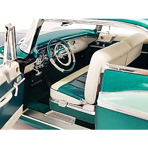 1956 Chrysler New Yorker St. Regis Custom Mint Green Met. w/White & Green Interior Ltd Ed to 198 pcs 1/18 Diecast Model Car by Acme A1809008