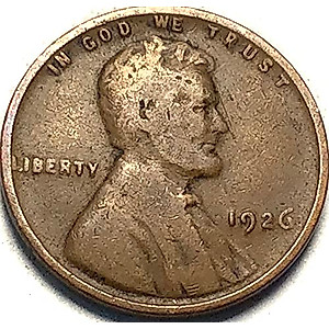 1926 P Lincoln Wheat Cent Penny Seller Very Good