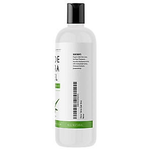 Kate Blanc Cosmetics Aloe Vera Gel for Face and Skin (8 oz) Pure Aloe Vera Gel for Hair Growth. Aloe Gel Great for Sunburn Relief, Burns, Dry Scalp Moisturizer. Made from Organic Aloe Vera Plant