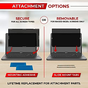 SightPro 14 Inch 16:9 Laptop Privacy Screen Filter - Computer Monitor Privacy Shield and Anti-Glare Protector