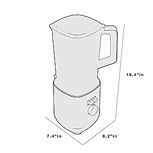 GE 5-Speed Blender + (2) 16 Ounce Blender Cups | Kitchen Essentials Blender for Shakes, Smoothies & More | Large 64 oz Tritan Jar, 8-10 Servings | Stainless Steel Blades & Exterior Finish | 1000 Watts