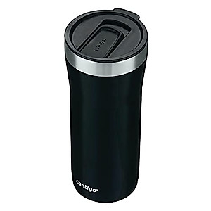 Contigo Streeterville Stainless Steel Vacuum-Insulated Tumbler with Flex Straw and Splash-Proof Slider Lid, 32 oz, Licorice