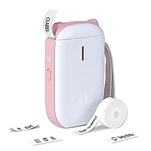 2023 Label Maker Machine, 520B Wireless Bluetooth Portable Label Printer with Label Tape Included Multiple Templates, USB Rechargeable for Christmas Decoration Home Office and Store Organization, Pink