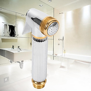 Handheld Bidet Sprayer, Bathroom Brass Shattaf Cloth Diaper Sprayer Toilet Spray Shower Head, Handheld Toilet Water Sprayer with Sprayer Function