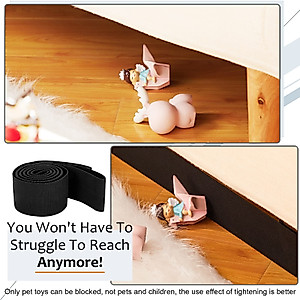 Toy Blocker for Under Couch Blocker for Under Sofa Adjustable Bed Blocker Under Couch for Pets Toys from Going Under Sofa (1 Pack,3 x 106 Inch)