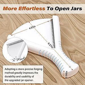 Jar Opener for Weak Hands, Dual Usage | Easy Grip Jar Opener & Under Cabinet Lid Opener, Super Durable Bottle Opener Effortless to Open Any Size Lid, Advanced Jar Lid Opener for Seniors with Arthritis