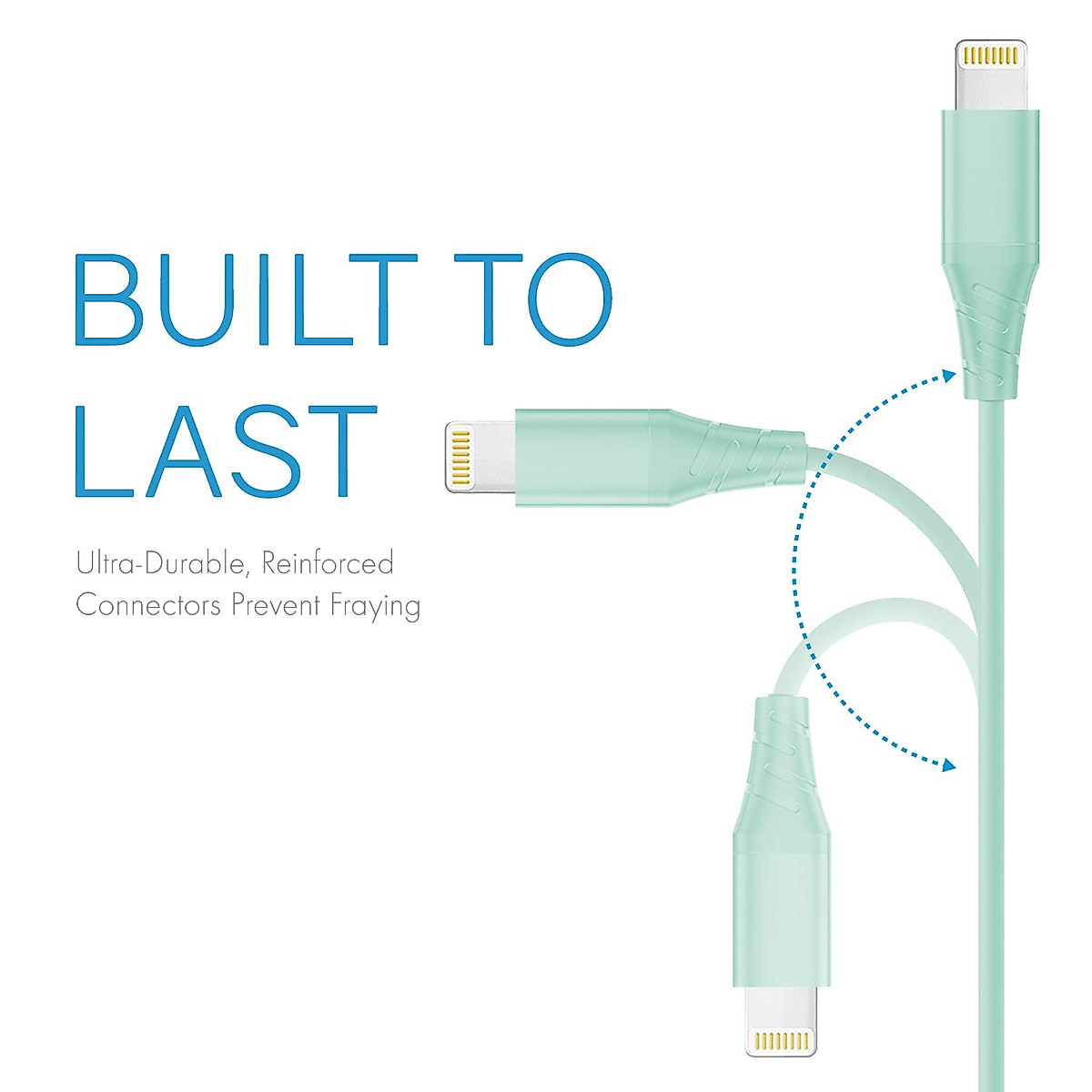 Realm Lightning Earbuds for iPhone Apple MFi Certified Headphones with Lightning Connector in Ear Headphones with Built in Microphone Hands Free Calling and Track Controls Green