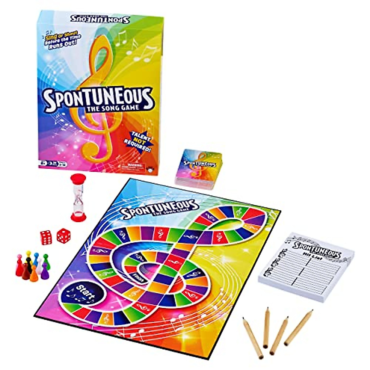 Spontuneous - The Song Game - Sing It or Shout It - Talent NOT Required - Family Party Board Game