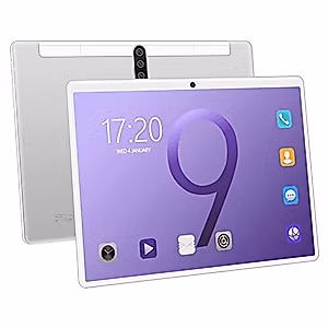 10 Inch Tablet for Android10, 2.4G 5G Dual Band WiFi, 3GB RAM 32GB ROM Octa Core Processor, 2MP 5MP Dual Camera, Dual SIM Card Slot, 128GB Expandable