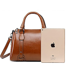 Top Handle Satchel for Women Designer Crossbody Bags Cute Trendy Shoulder Purse Tan Leather Classic Pochette for Ladies Stylish Handbag