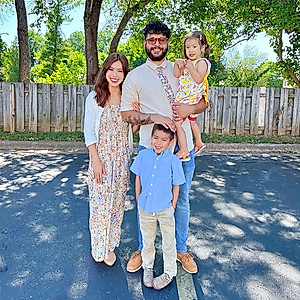 Mantieqingway Men's Cotton Floral Neck Tie 2.56'' Printed Skinny Tie