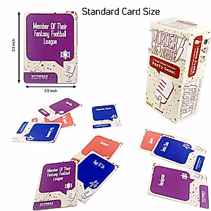 KESS Murder We Wrote - Murder Mystery Party Game for Adults & Teens, 3-8 Players, Ages 14+, Card Game Based on True Crime Podcasts, Playtime 30-90 Mins