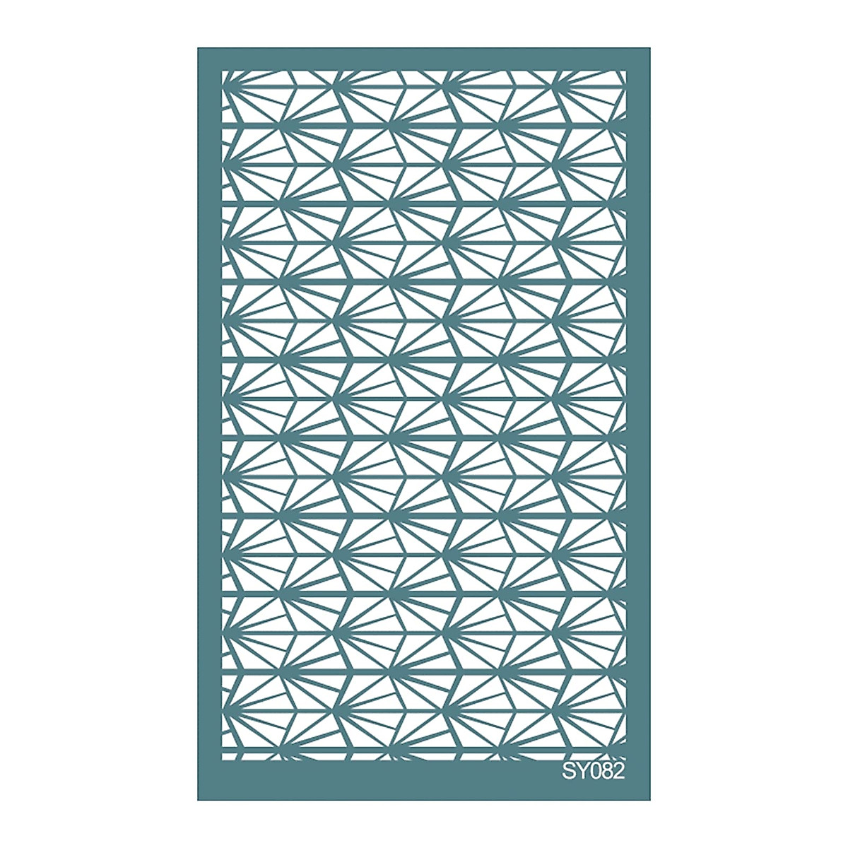 Clay Stencils Flower Style Non Adhesive Silk Screen Printing Stencils Reusable Mesh Stencils Transfer for Earring Making