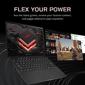 Asus ROG Flow Touchscreen Laptop, 13.4'' WUXGA 1920x1200 Display, AMD Ryzen 7 6800HS, 16GB LPDDR5 RAM, 1TB SSD, NVIDIA GeForce RTX 3050, Backlit Keyboard, Win 11 Pro, Black, 32GB USB Card