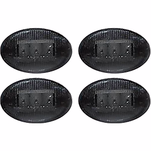 Recon 264132BK LED Fender Lights 1999-2008 Ford Super Duty (4-Piece Set) - Smoked Lens with Black Trim