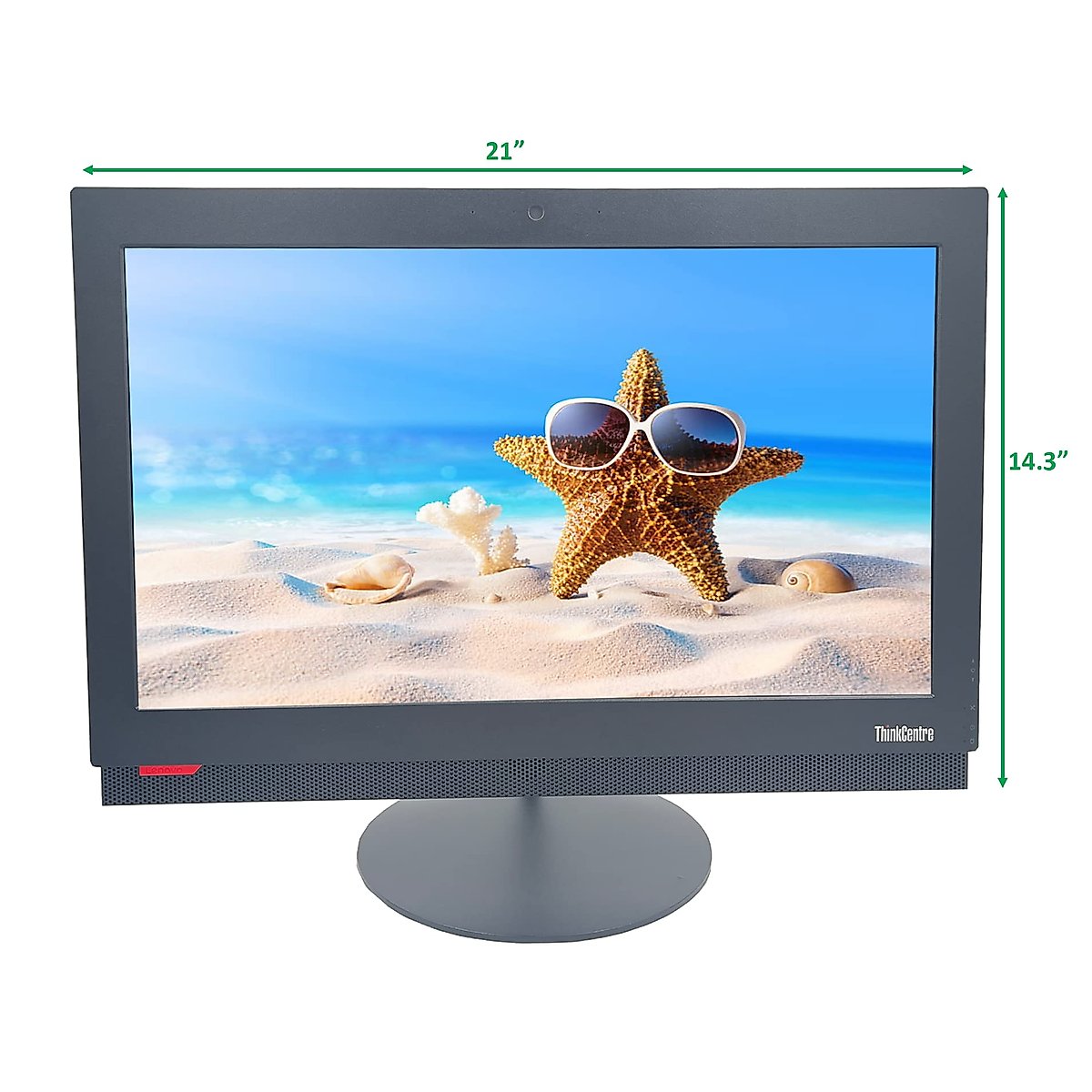 Lenovo ThinkCentre M810z All in One Desktop Computer PC, Intel Core i3-6100 3.70 GHz Processor, 8GB Ram, 256GB SSD, WiFi & Bluetooth, Keyboard Mouse, Win 10 Professional (Renewed)