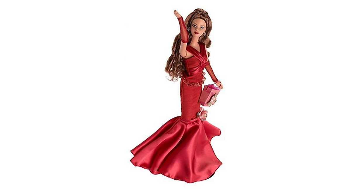 Celebrate in Style with Birthday Wishes Barbie Doll - Red Gown Collectible