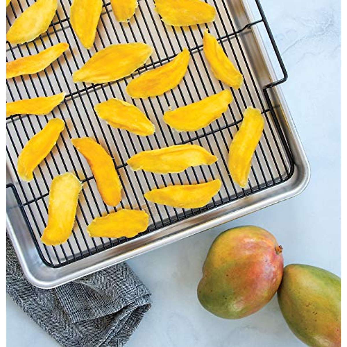 Nordic Ware Extra Large Oven Crisping Baking Tray, with Rack, Silver