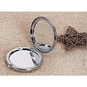 DIDADIC Daughter Wedding Gift from Mom Dad, Bride Gifts for Wedding Day, Engraved Makeup Mirror for Wedding Keepsake (Daughter Wedding Day Gift)