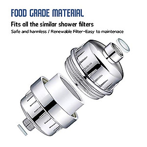 15-Stage Shower Filter Replacement Cartridge with Vitamin C for Hard Water - Shower Water Filter Removes Chlorine Fluoride and Improves The Condition of Your Skin, Hair (2)