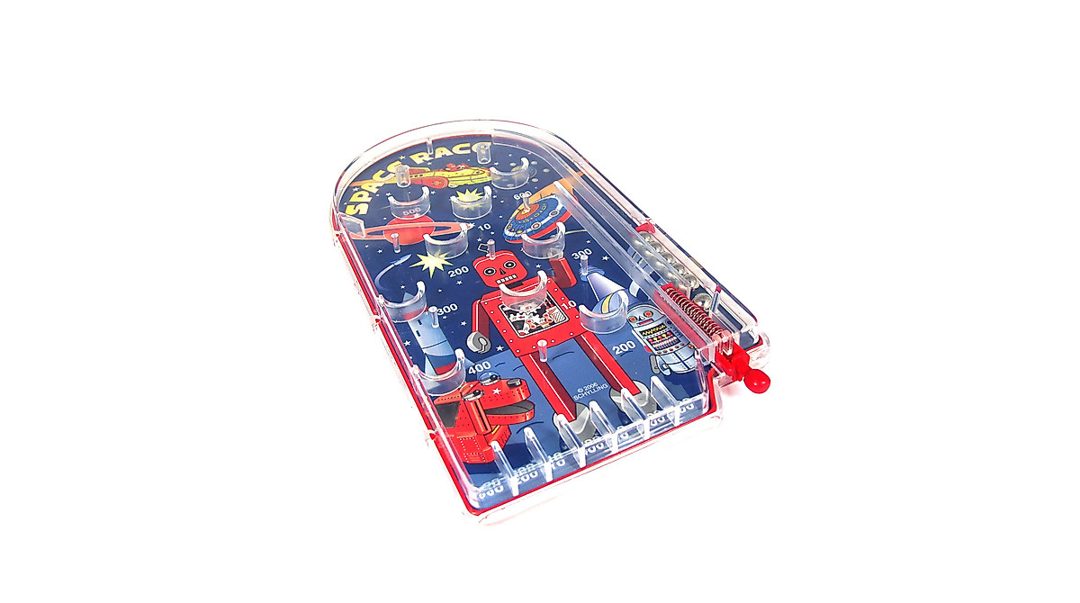 Schylling Space Race Pinball Game - Portable Retro Toy for Kids 3+