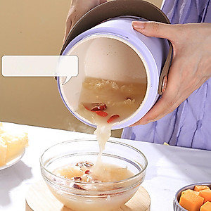 Zerodis Efficient Heating Mini Rice Cooker, Insulated Multifunction Soup Porridge Stewpot with Smart Reservation Function ()