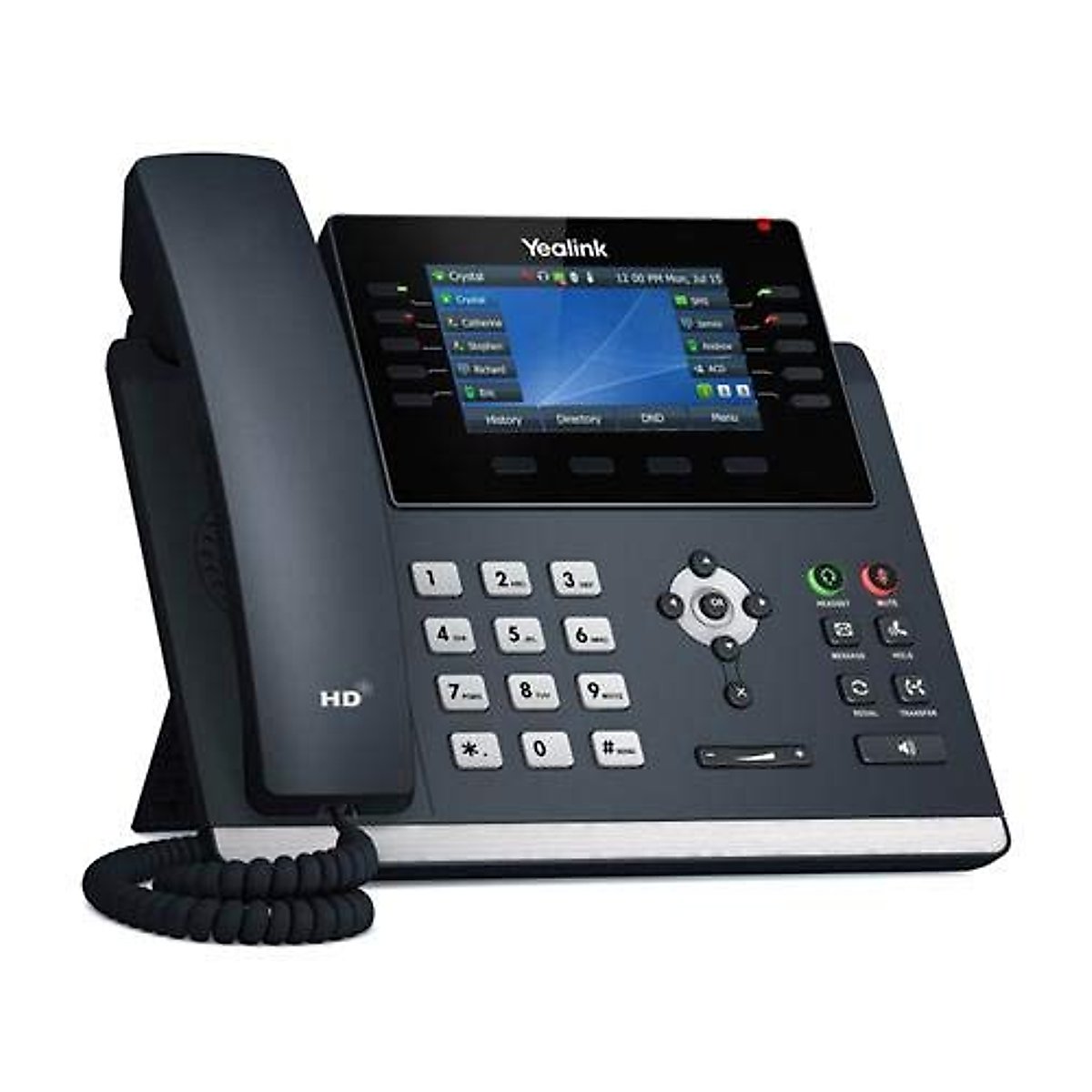 Yealink SIP-T46U IP Phone [5 Pack] 16 VoIP Accounts. 4.3-Inch Color Display. Dual USB 2.0, Dual-Port Gigabit Ethernet, 802.3af PoE, Power Adapter Not Included