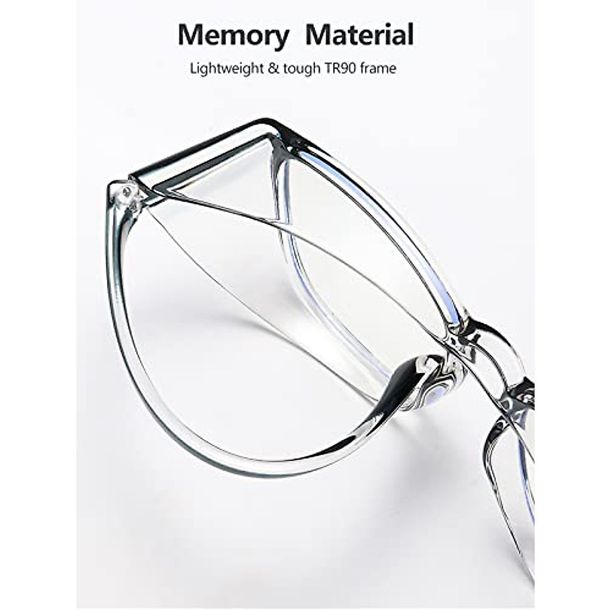 Feaglo Safety Glasses, Anti Fog Safety Goggles for Women Men, Blue Light Blocking with Clear Lens, 4Pack Stylish Eye Protection Glasses with side Shield