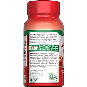 Nature's Truth Apple Cider Vinegar Vegan Capsules | 1200mg | 60 Veggie Pills | Extra Strength | Vegan, Non-GMO and Gluten Free Supplement