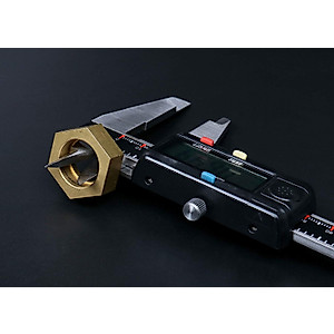 Accusize Industrial Tools 0-8'' / 0-200 mm Elctronic Digital Caliper with Extra Large Screen, Left-Hand, 0.0005''/0.01 mm Resolution, Ab11-L108