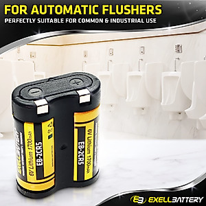 (5-Pack) 2CR5 6V 1700mAh (Highest Capacity on The Market) Photo Lithium Battery Replaces 2CR5, 2CR5M, 2CR5R, 5032GC, 5032LC, AFL-240R, DL245, DL2CR5, DL345, DL345A, EL2CR5, EL2CR5BP, EOS 1V, KL2CR5