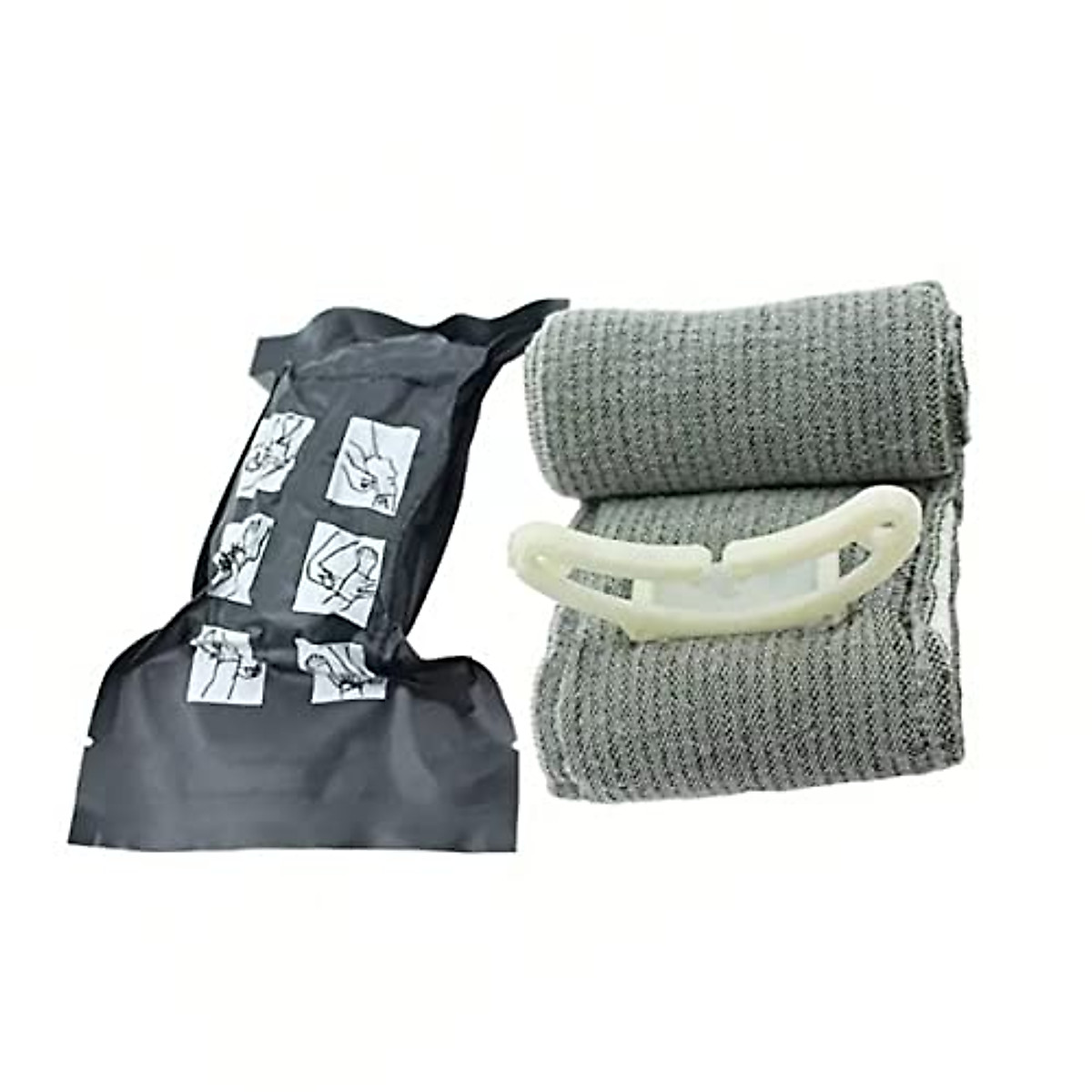 First Aid Compression Kit, Outdoor 4 Inch Breathable Israel Bandage Linen Color